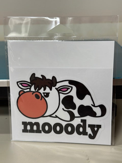 Moody Cow Sticker – Persnickety's